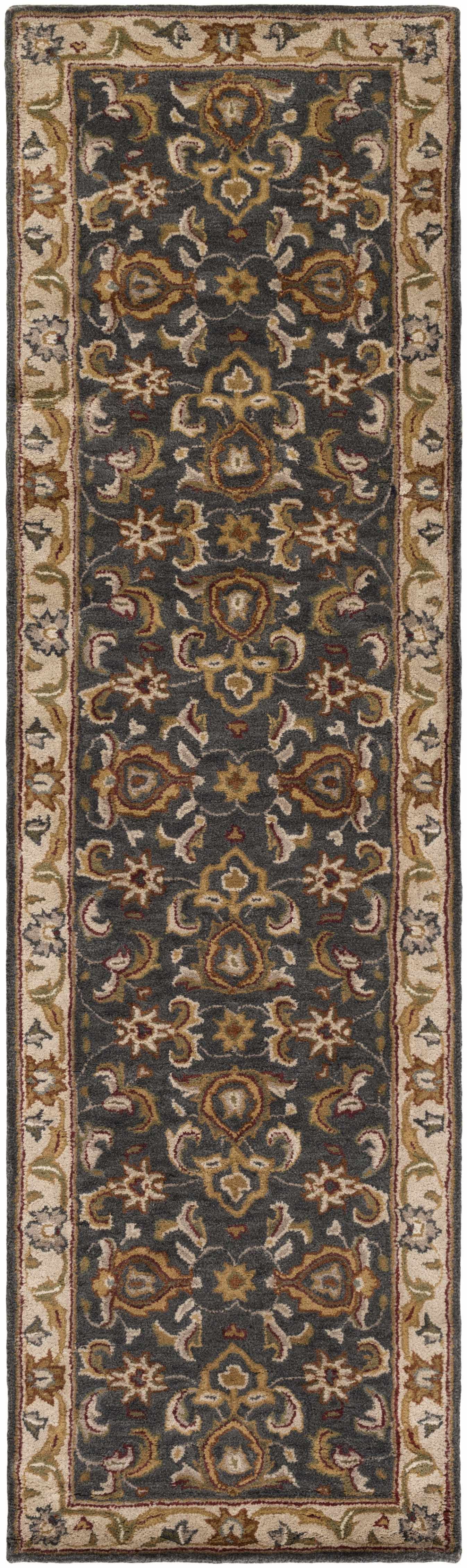 Hauteloom Rutledge Oriental Floral Living Room Runner Rug -%100 Wool ...