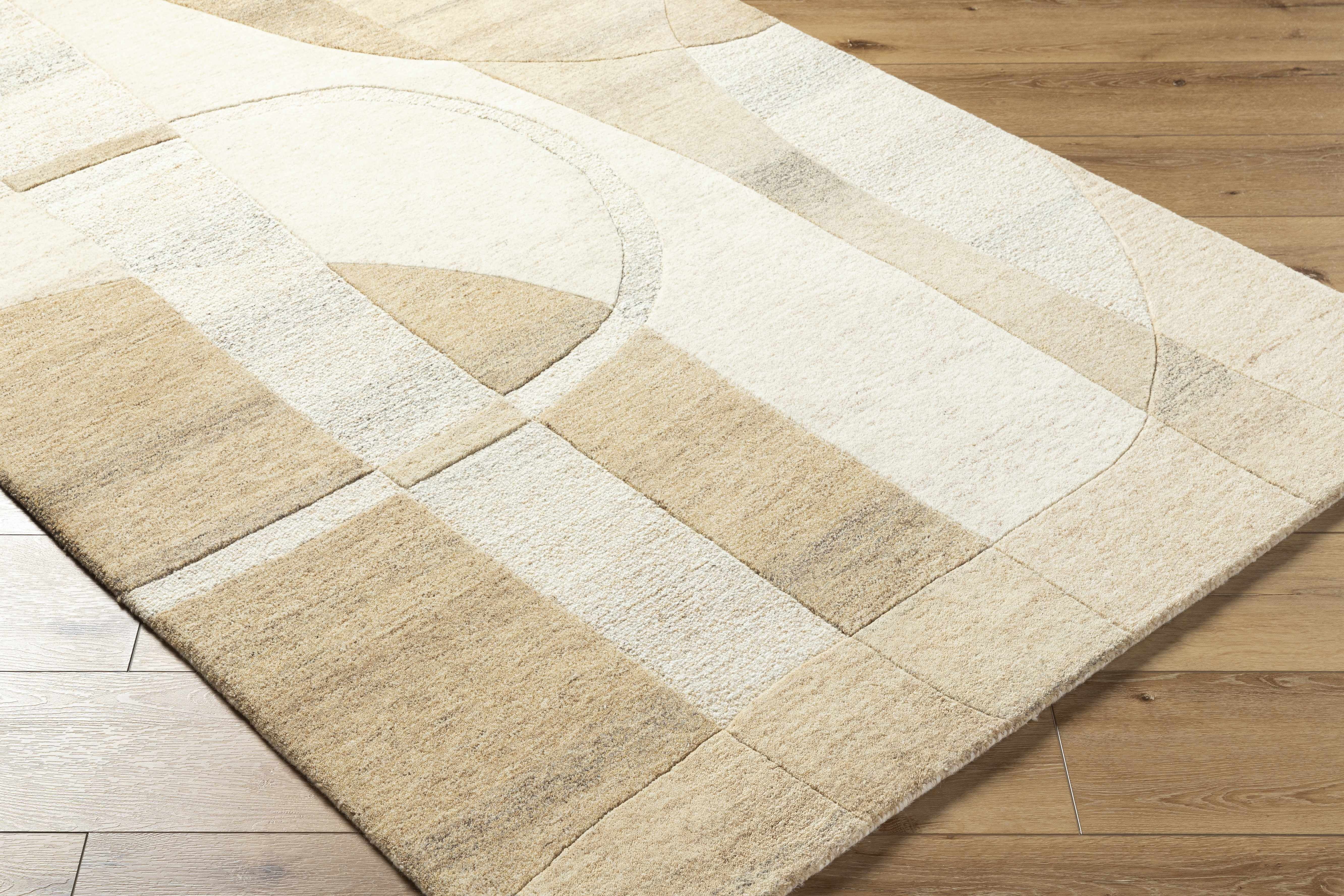 Hauteloom Sapir Wool Living Room, Bedroom Area Rug - Farmhouse - 8' x ...