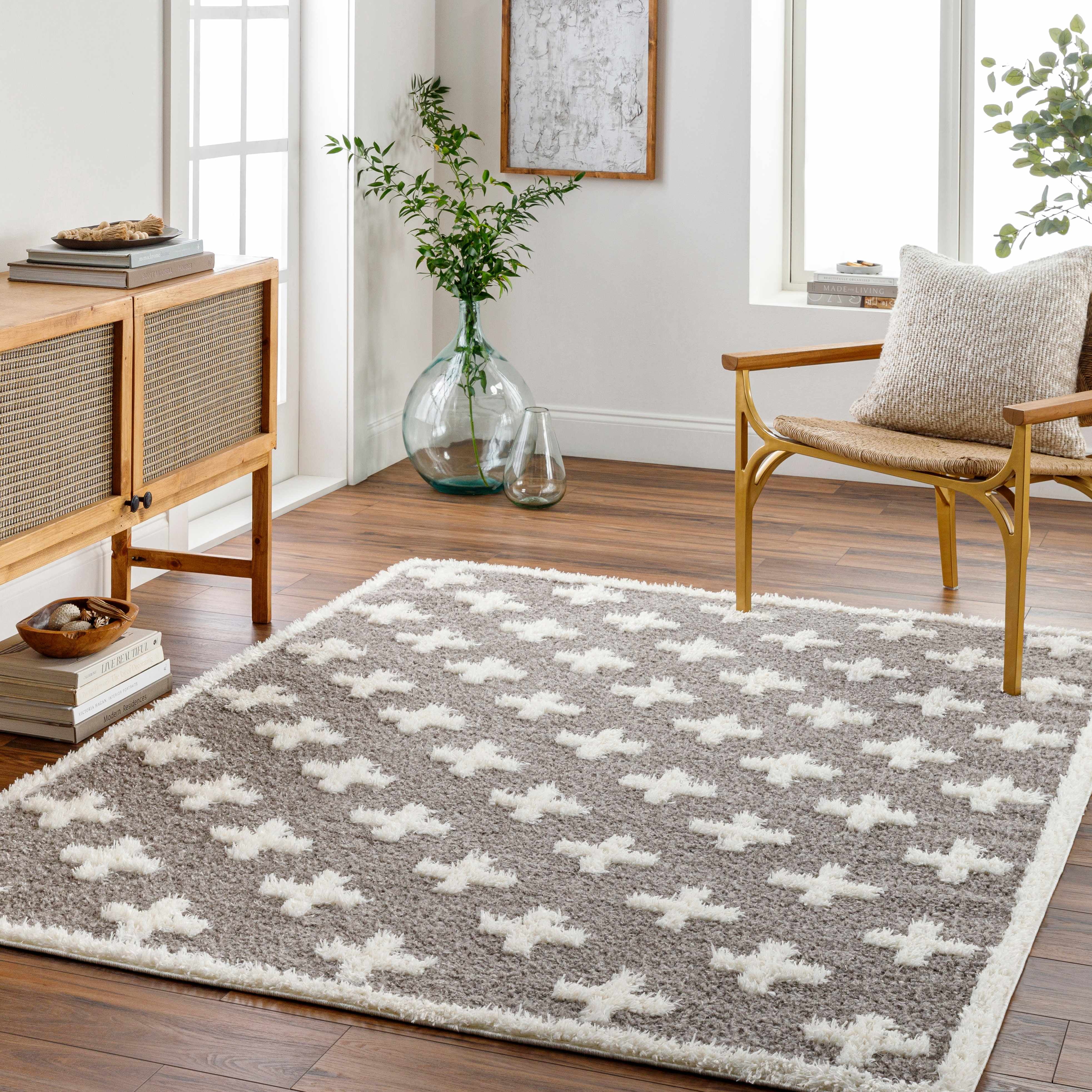 Hauteloom Satu Living Room, Bedroom Shag Area Rug - Soft Shaggy Plush ...