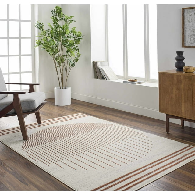 Hauteloom Thono Living Room, Bedroom Area Rug - Contemporary - Light ...