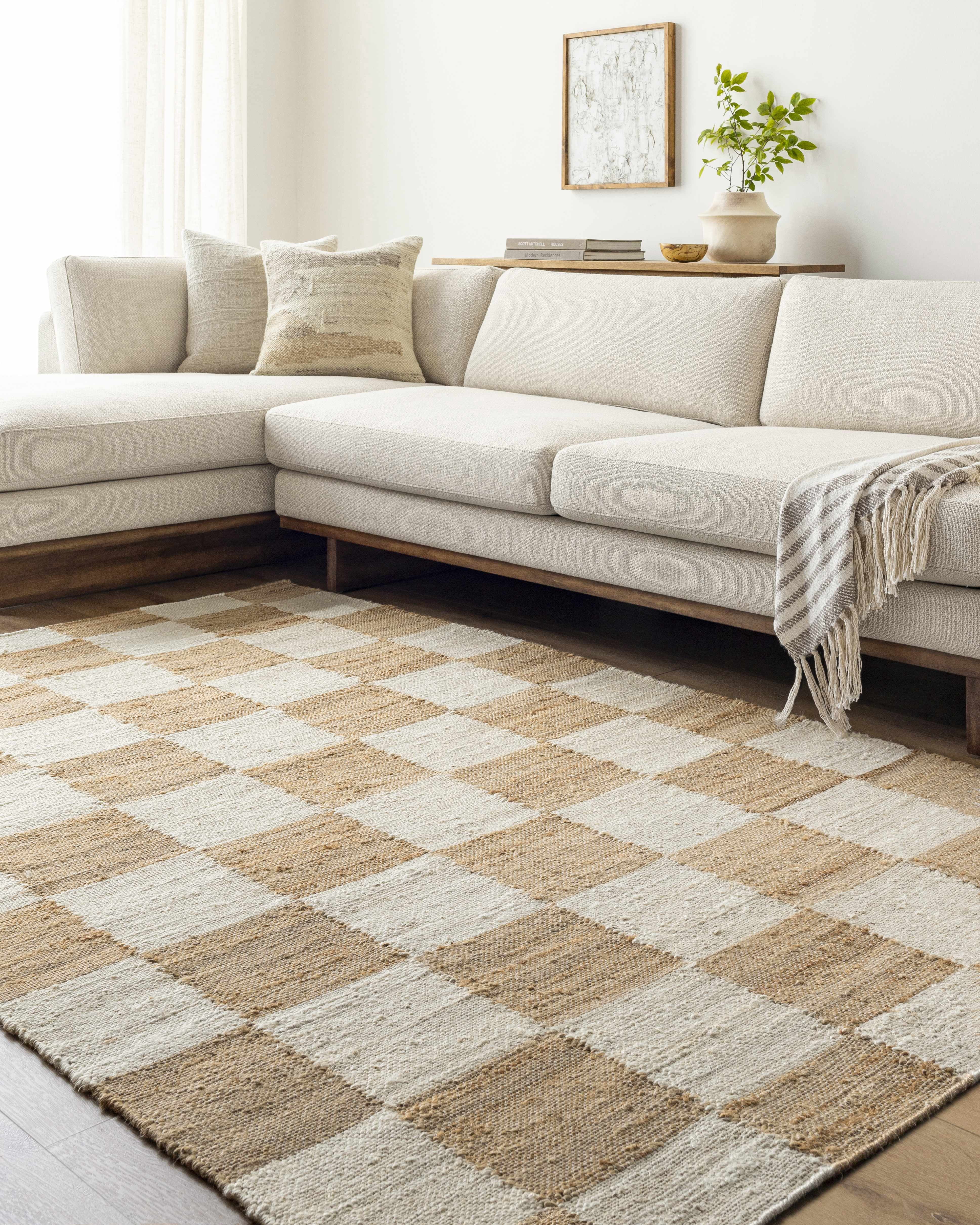 Hauteloom Tyhir Jute Living Room, Bedroom Area Rug - Traditional ...