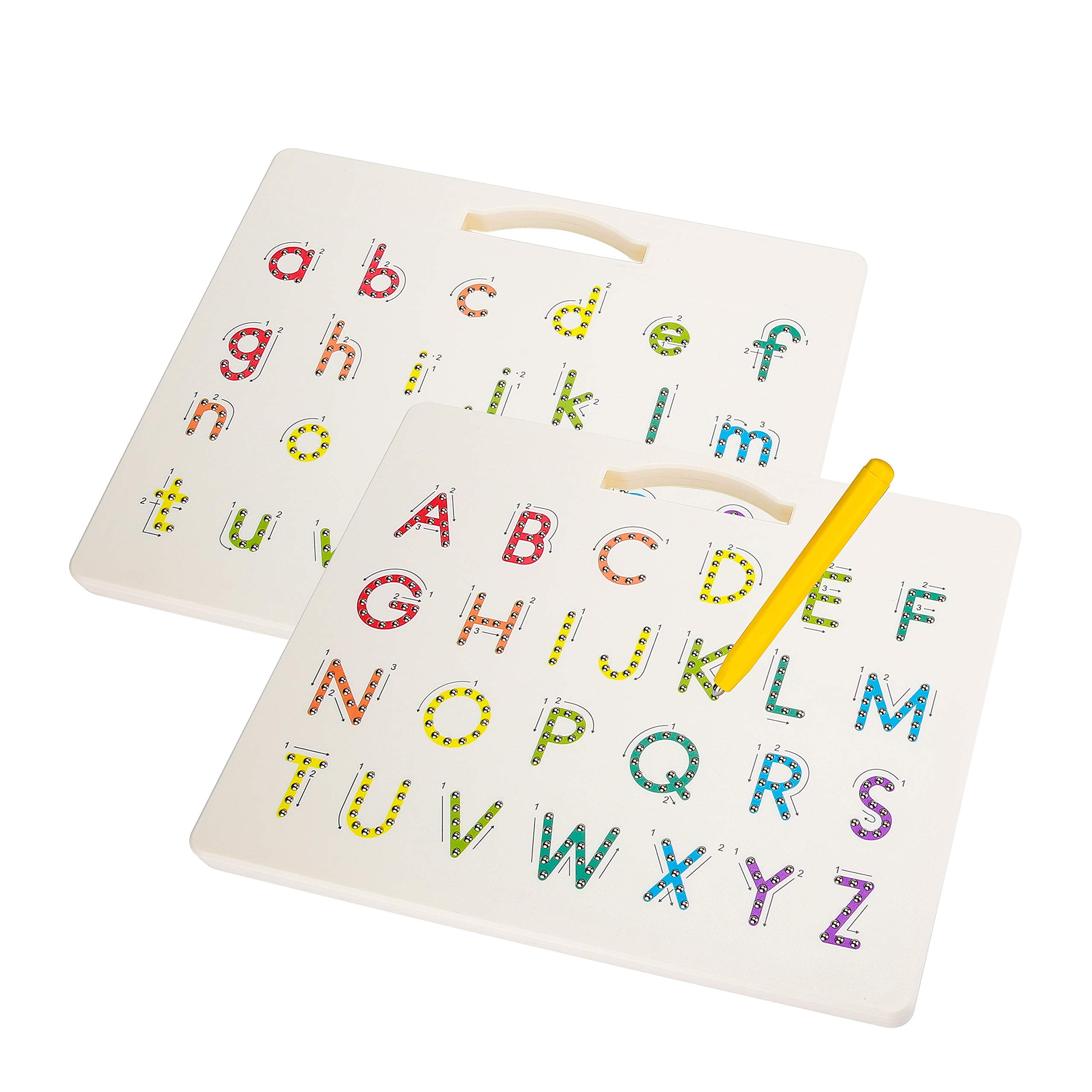 Hautton Magnetic Letters Board, TSF6 2 in 1 Alphabet Letter Tracing ...