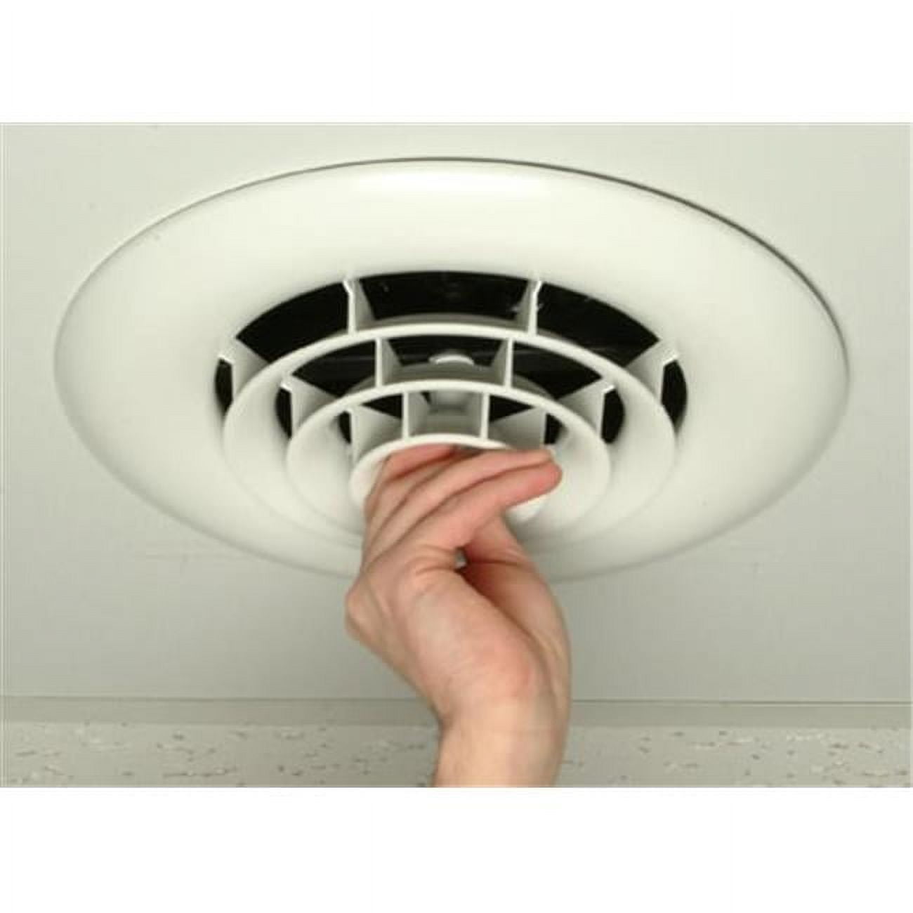 Havaco Quick Connect HT-GB-R1 White Round Ceiling Diffuser with 8 in ...