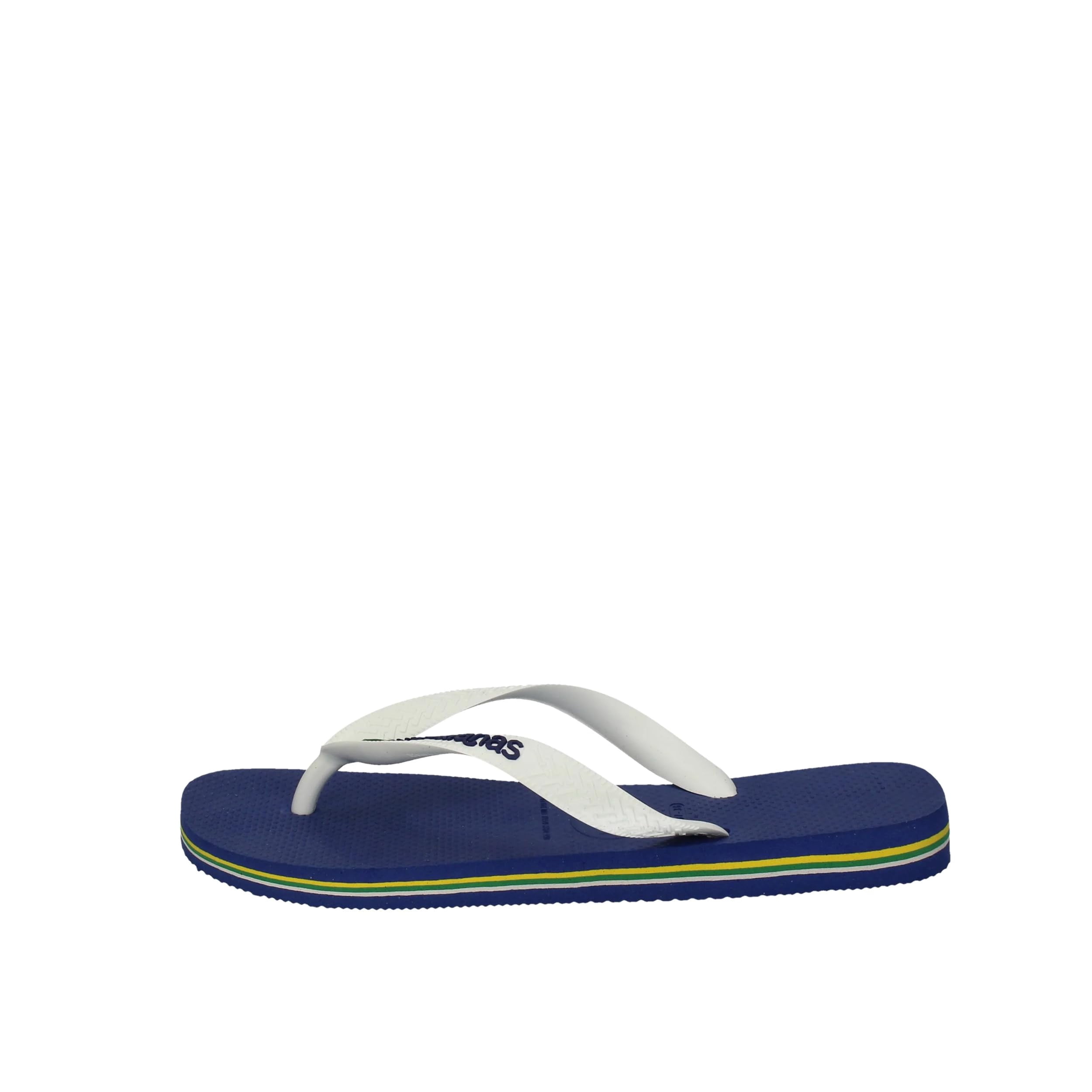 Havaianas Brasil Logo Men's Slippers, Navy Blue,8 US Men - 9/10 US ...