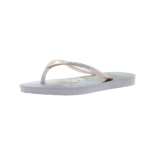 Havaianas Slim Girls Frozen 2 Printed Glitter Thong Sandals - Walmart.com
