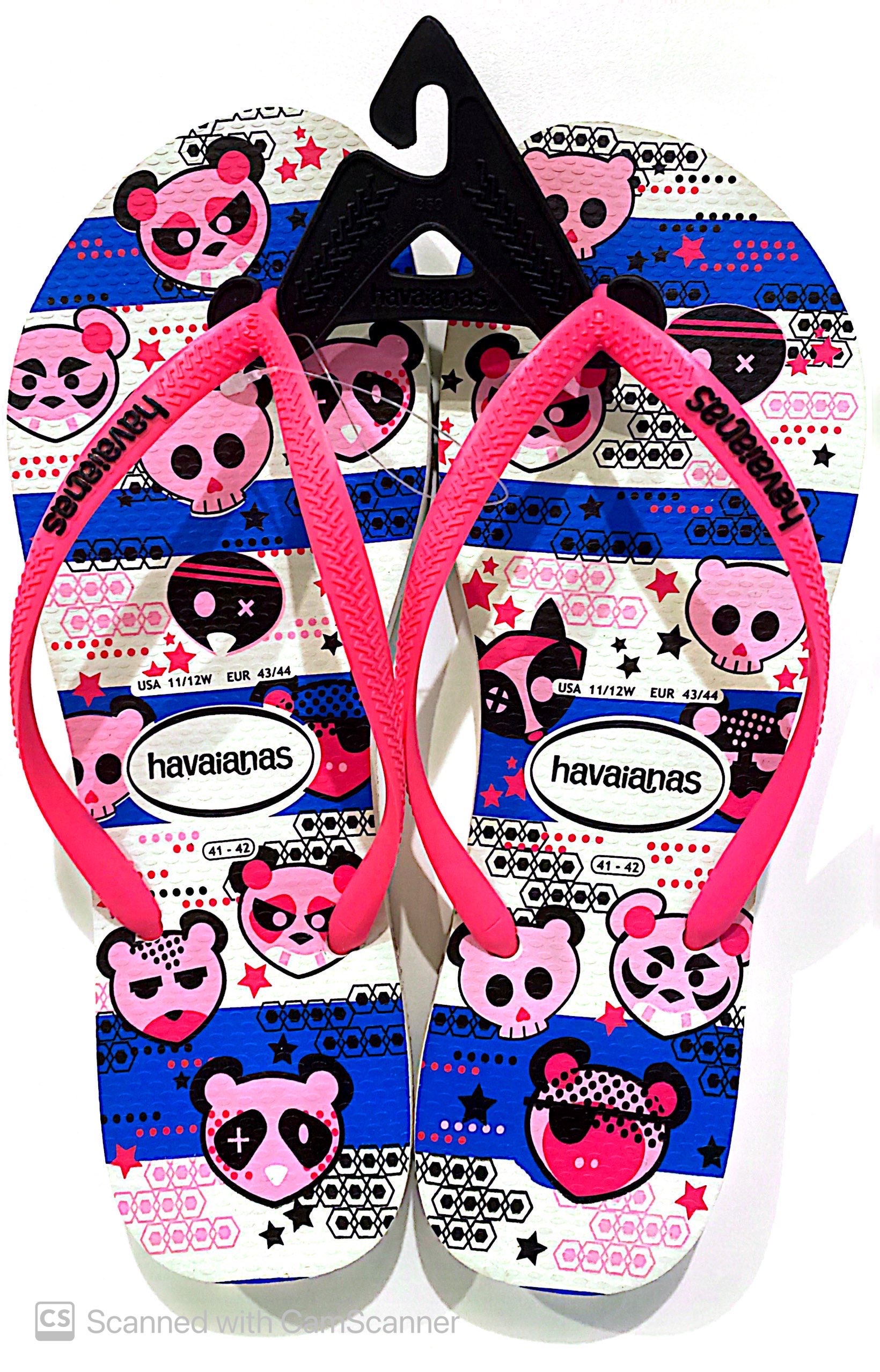 Havaianas Women's Slim Cool Flip Flop Sandals - White - US 11/12 W ...