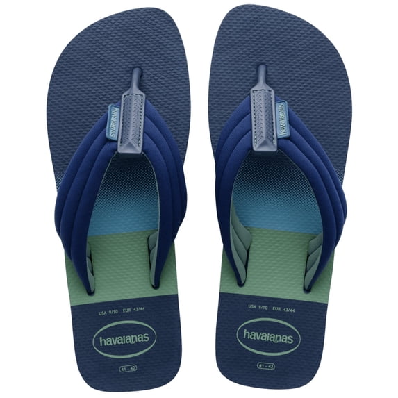 Havaianas, Men Flip Flops, Indigo Blue 11/12, Urban Print - Walmart.com