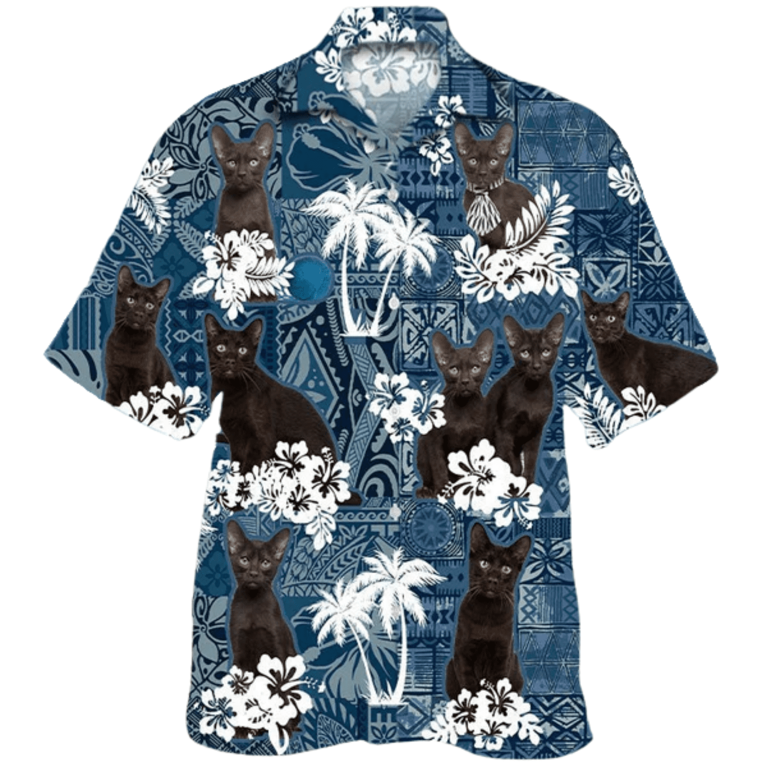 Havana Brown Hawaiian Shirt, All Over Print Cat Hawaiian Shirts, Summer ...