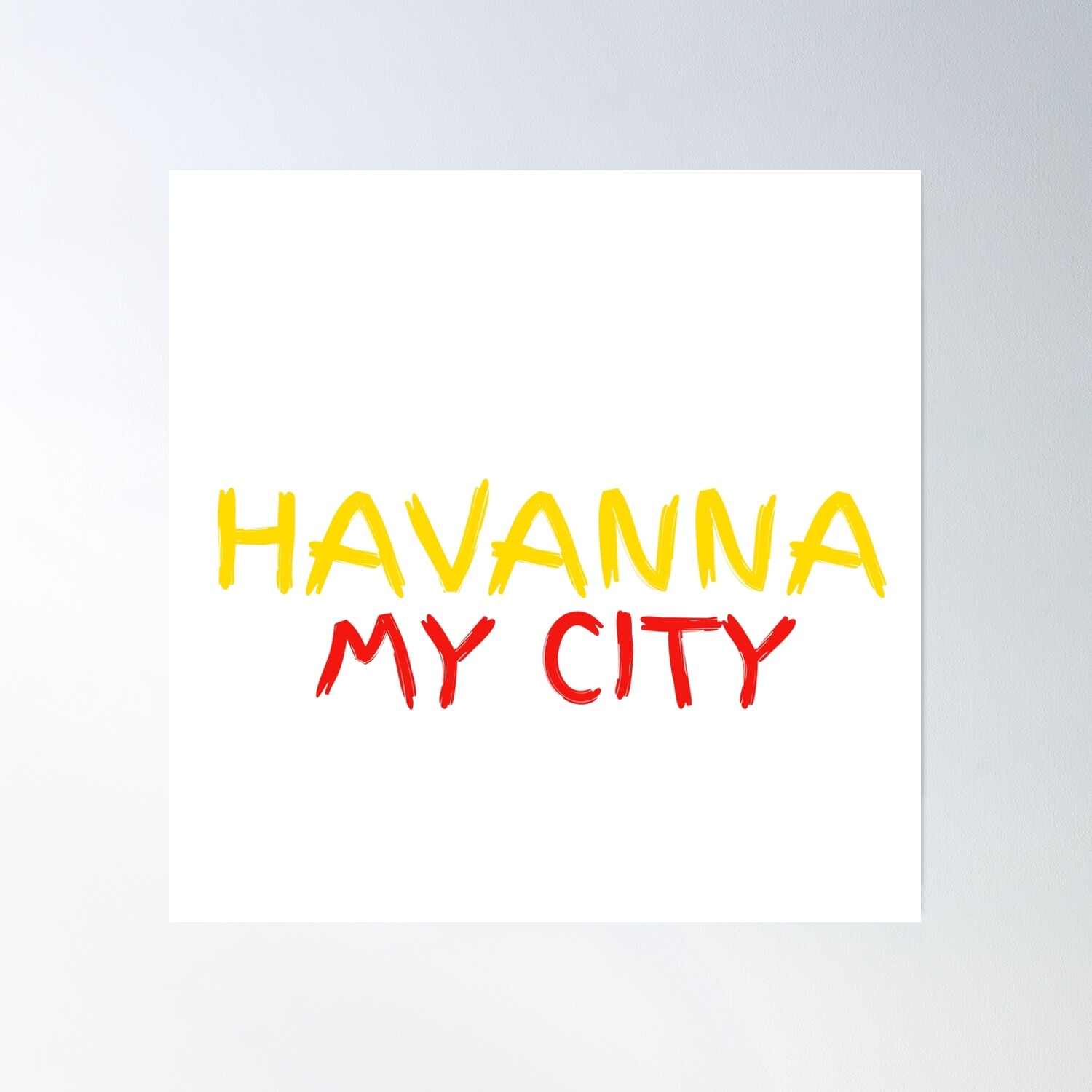 Havana Design Poster Wall Art, Modern Wall Decor, 30x30 UNFRAMED ...