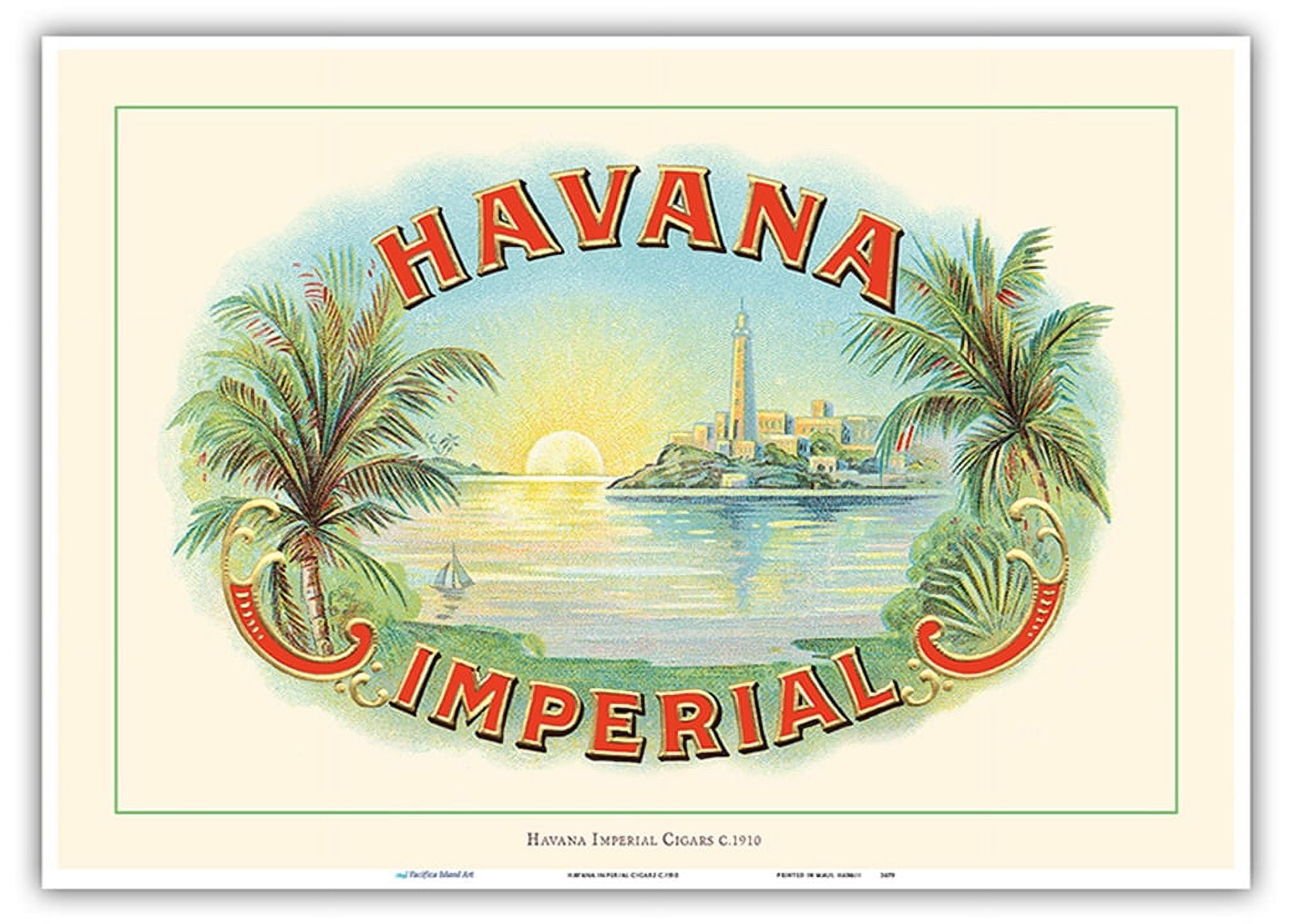 Havana Imperial Cigars - Vintage Cigar Label c.1910 - Master Art Print ...