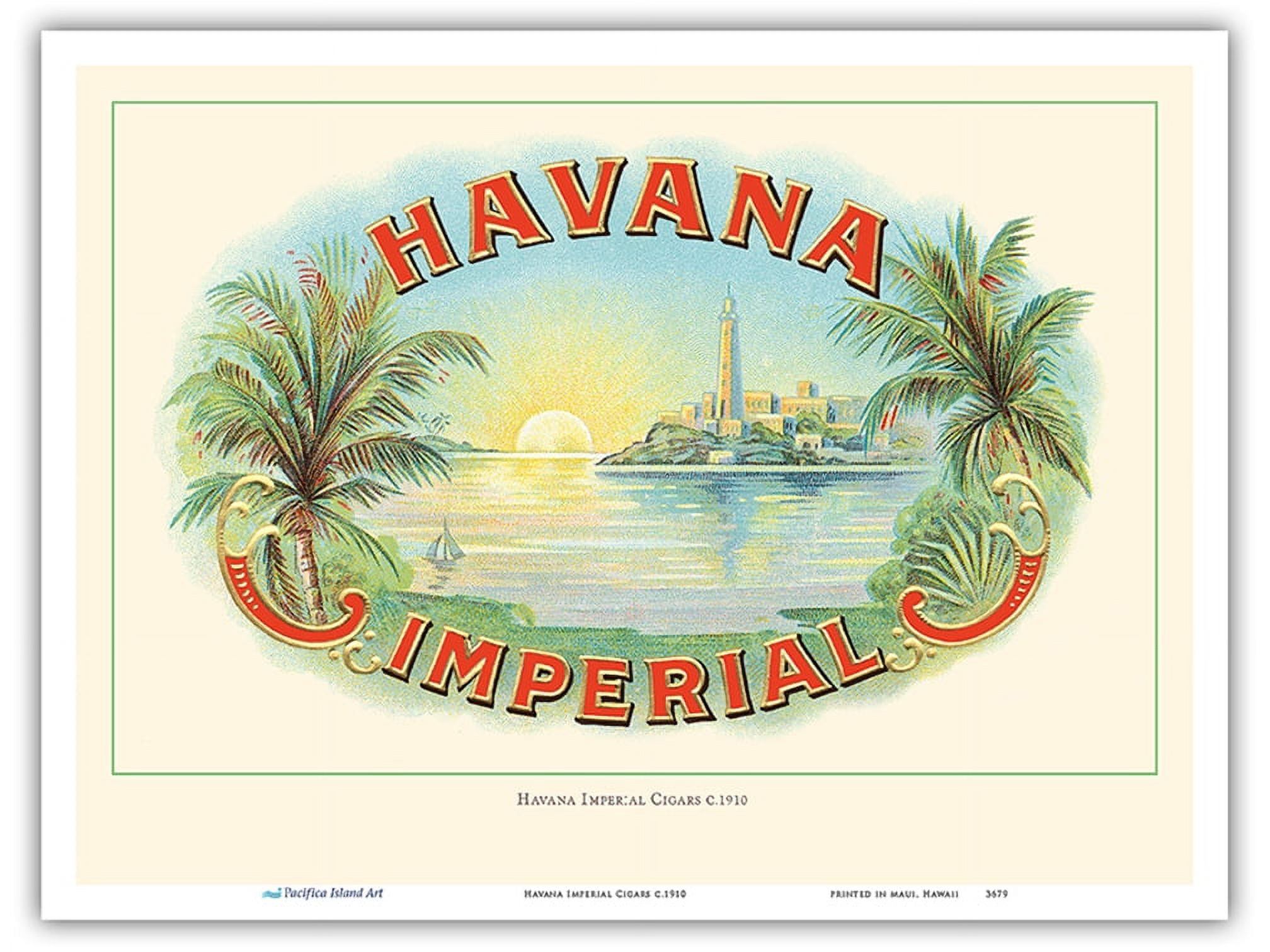 Havana Imperial Cigars - Vintage Cigar Label c.1910 - Master Art Print ...