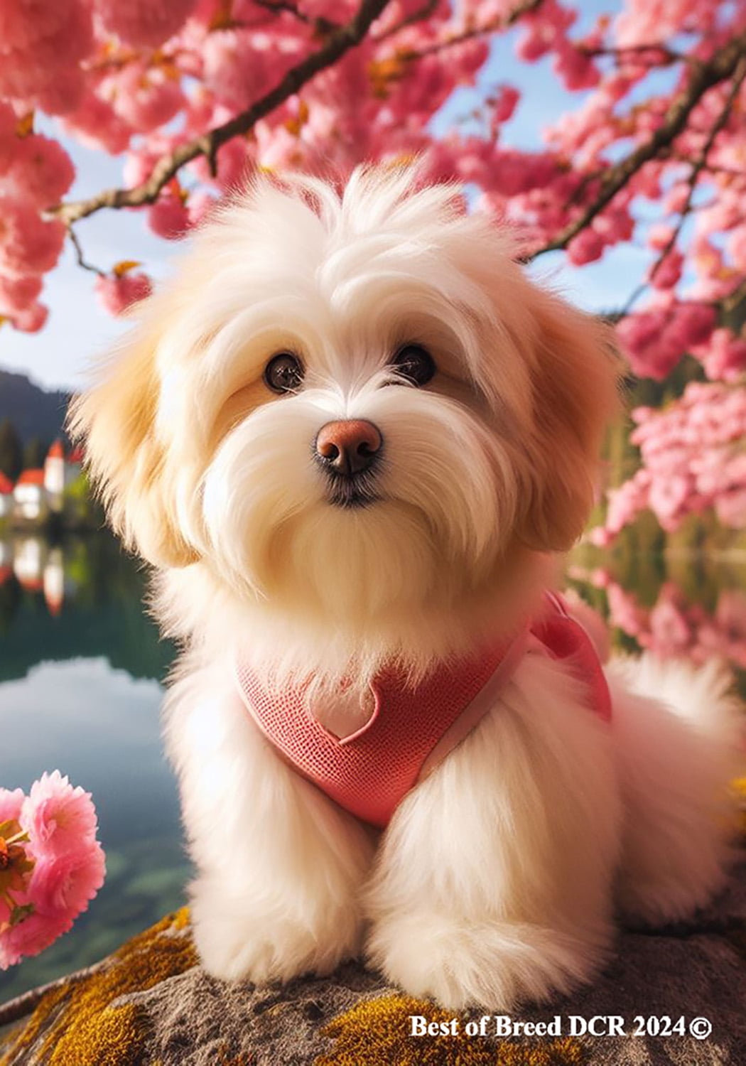 Havanese Cream - Best of Breed DCR Spring House Flag - Walmart.com