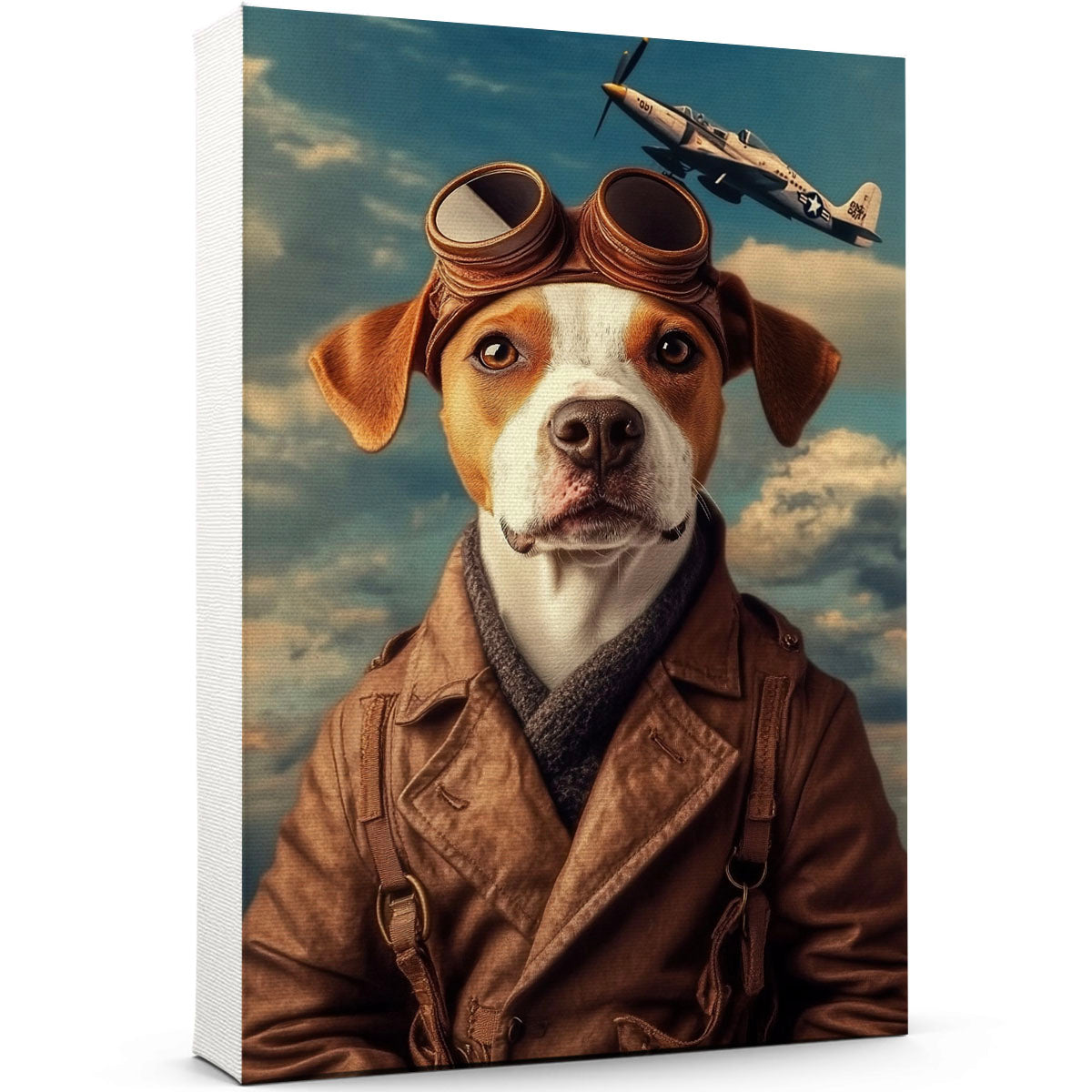 Havanese Dog Pilot Wall Art, Pet Art, Funny Dog Poster 8x12in, Pilot ...