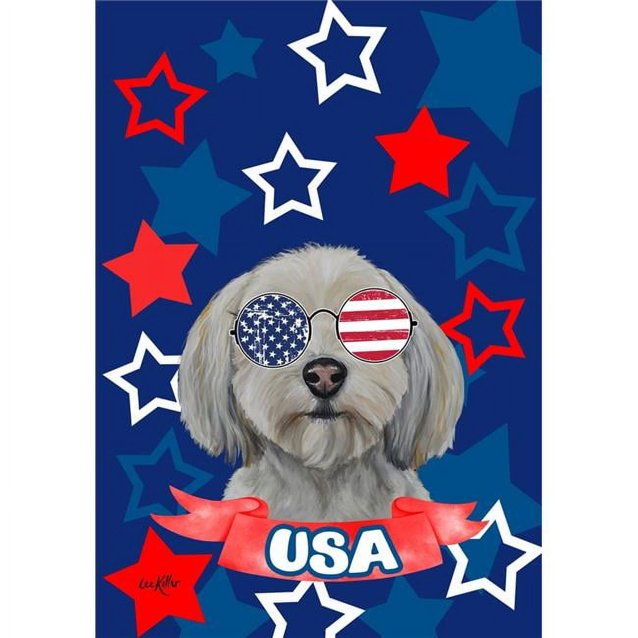 Havanese HHS Patriotic House Flag, Cream - Walmart.com