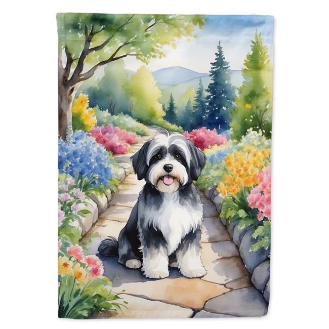 Havanese Spring Path House Flag 28 in x 40 in - Walmart.com