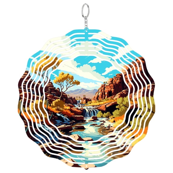 Havasu Beaver Falls Grand Canyon 3D Wind Spinner Metal Laser Cut ...