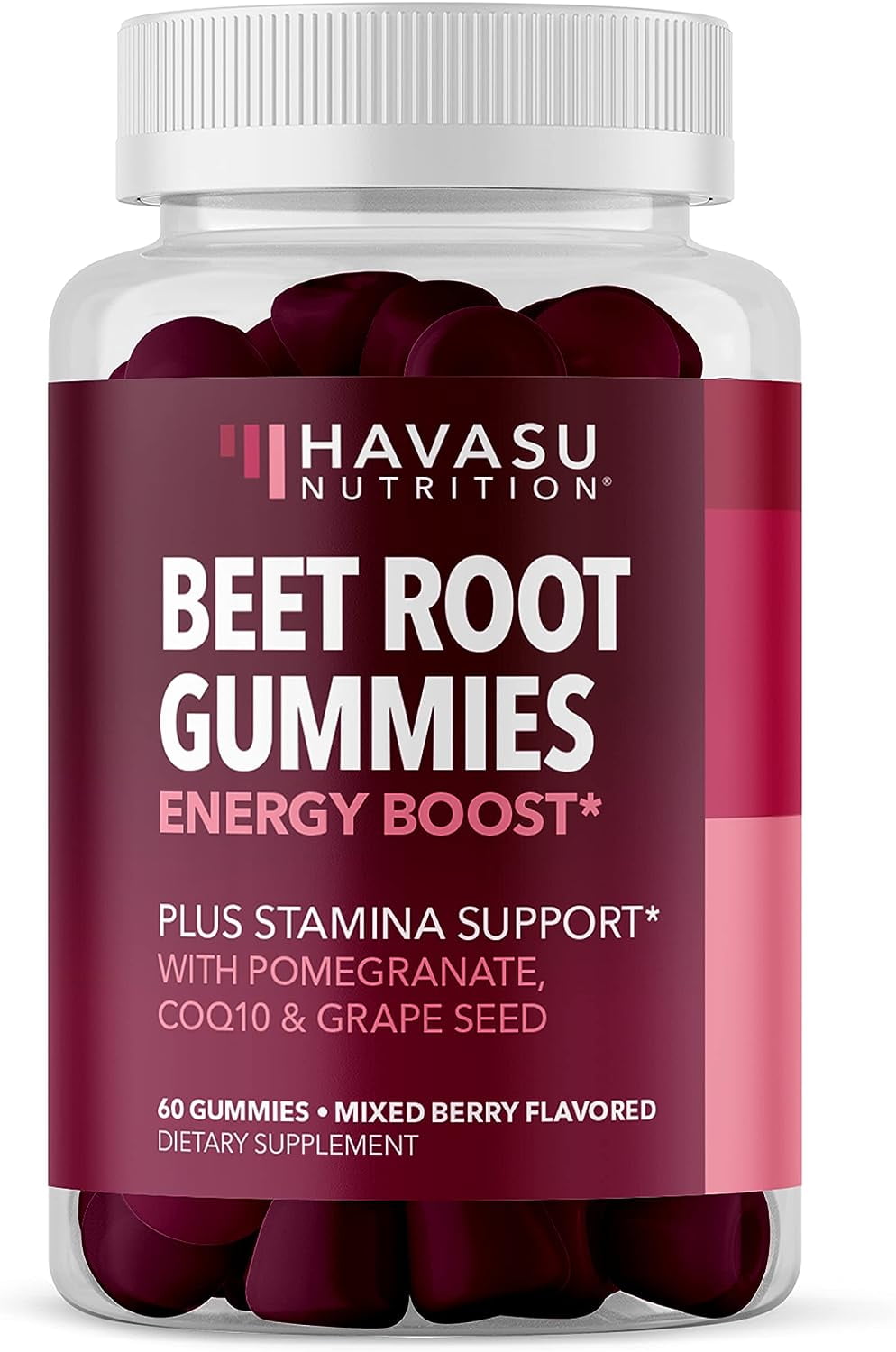 Havasu Nutrition Beet Root Gummies | Energy Boost & Stamina Support ...