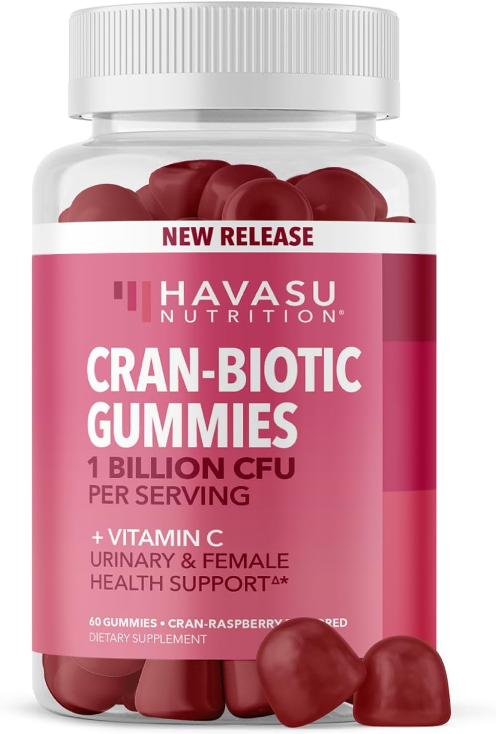 Havasu Nutrition Cranberry Probiotic Gummy for Urinary and Vaginal ...