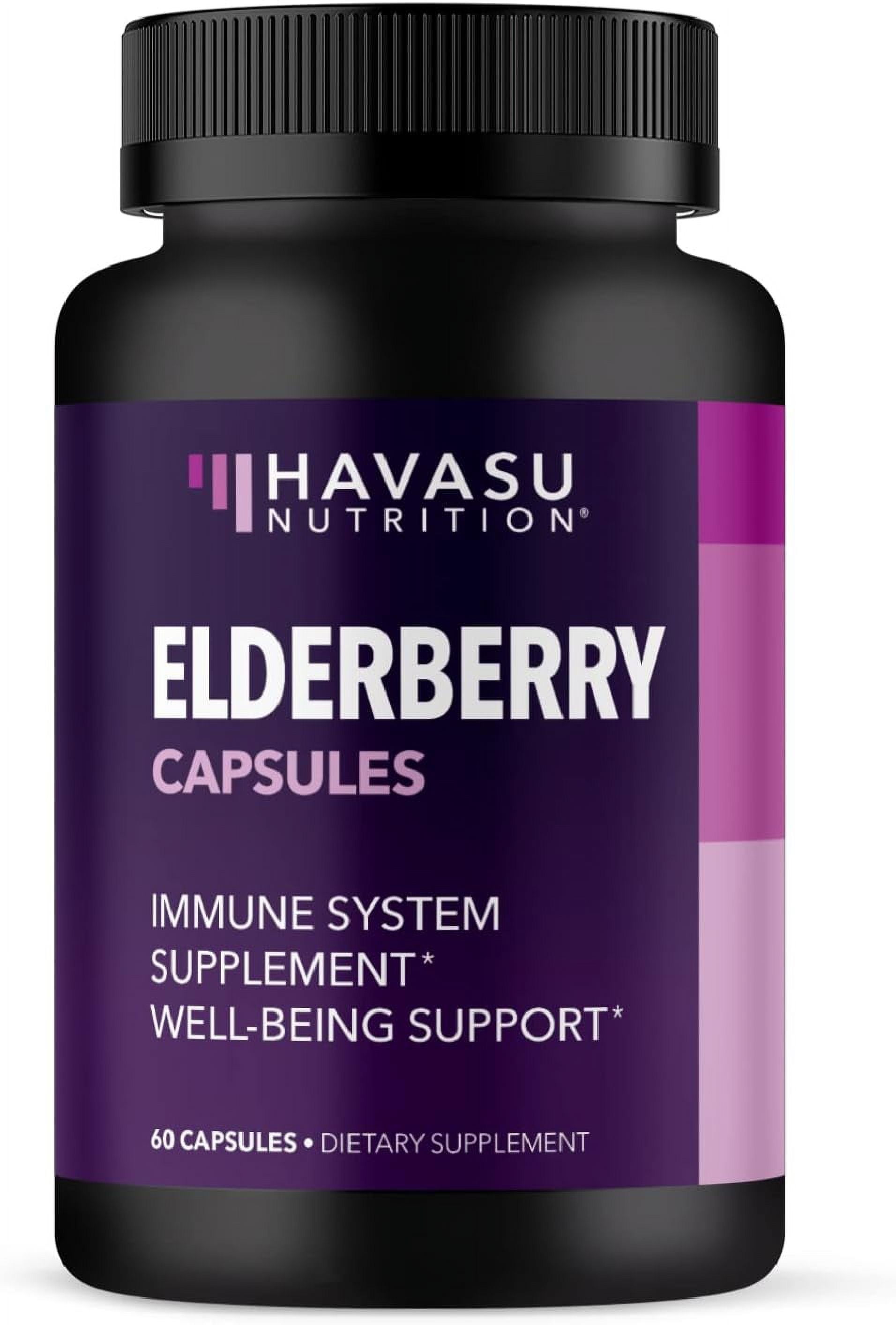 Havasu Nutrition Elderberry Capsules | Echinacea & Berries Extract | Immune & Antioxidant ...