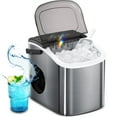 Havato Bullet Ice Machine with Ice Basket/Shovel/Handle, 26 Lbs /24 ...