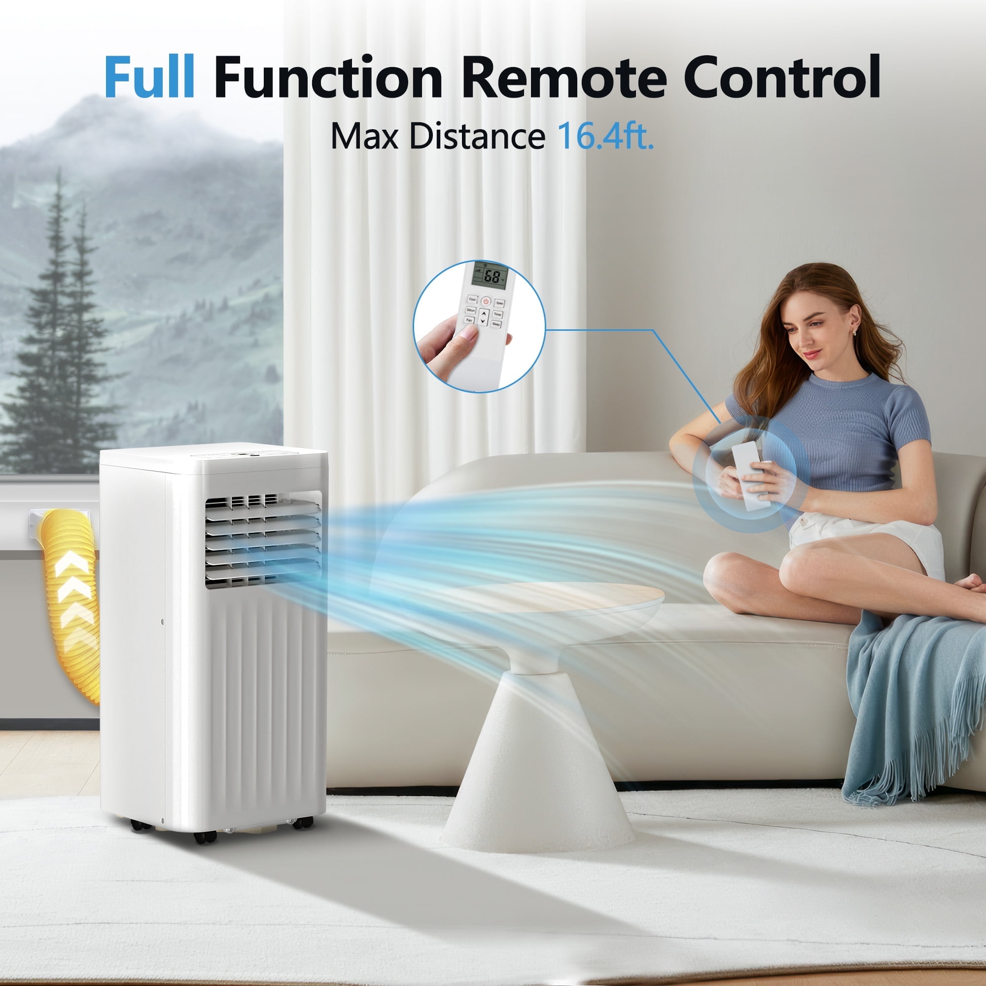 Havato 8000BTU Portable Air Conditioner, Movable AC Conditioning, 300 ...
