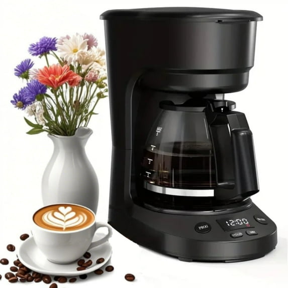 Havato Programmable Coffee Maker with 5-Cup Capacity, Auto-Brew Timer, Keep Warm Function ...