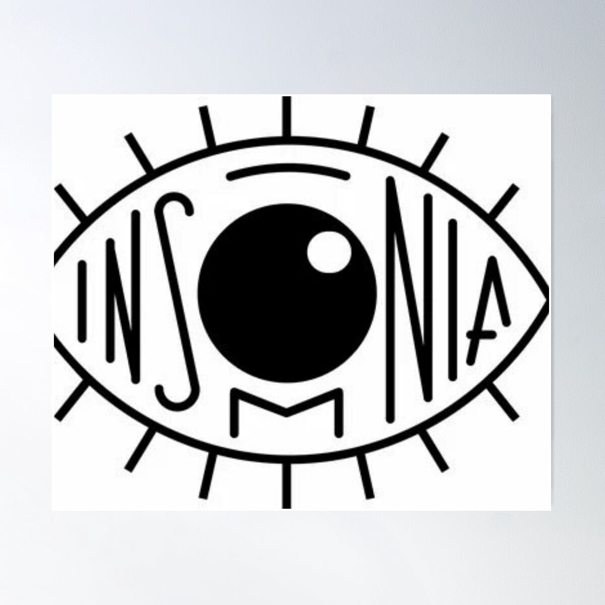 Have A Courage And A Big Wisdom To Not Have Ensomnia Poster Wall Art ...
