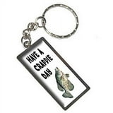 Have A Crappie Day Fish Fishing Crappy Keychain Key Chain Ring ...