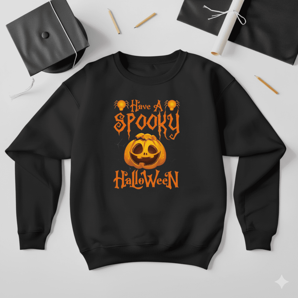 Have A Fun Halloween Pumpkin Party Celebration Quote Humor Sweatshirt ...