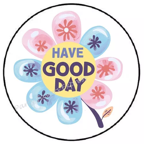 Have A Good Day Flower Stickers Party Favors Phone Decal Water Bottle ...