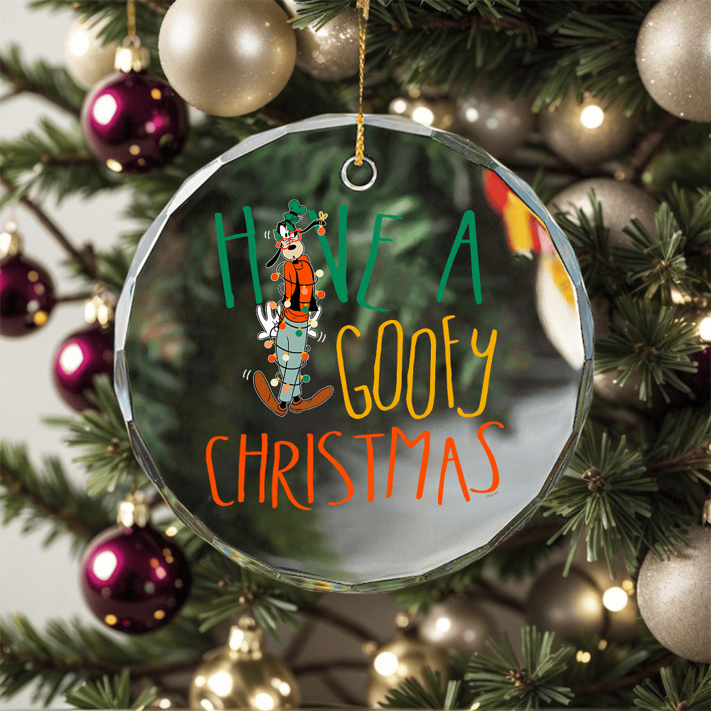 Have A Goofy Tangled Lights Ornament, Hanging Decor, Crystal Glass ...