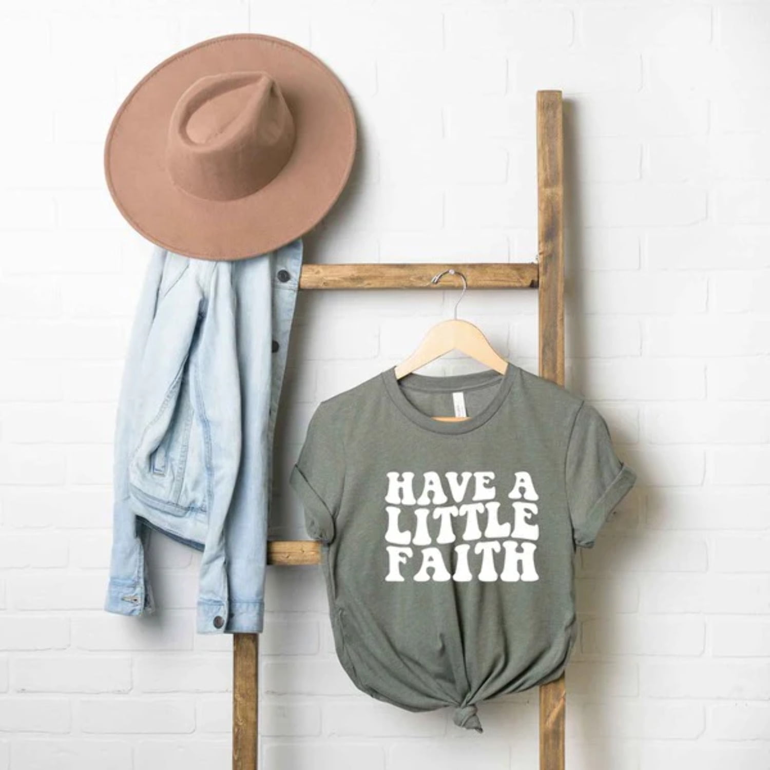 Have A Little Faith Short Sleeve Graphic Tee - Walmart.com