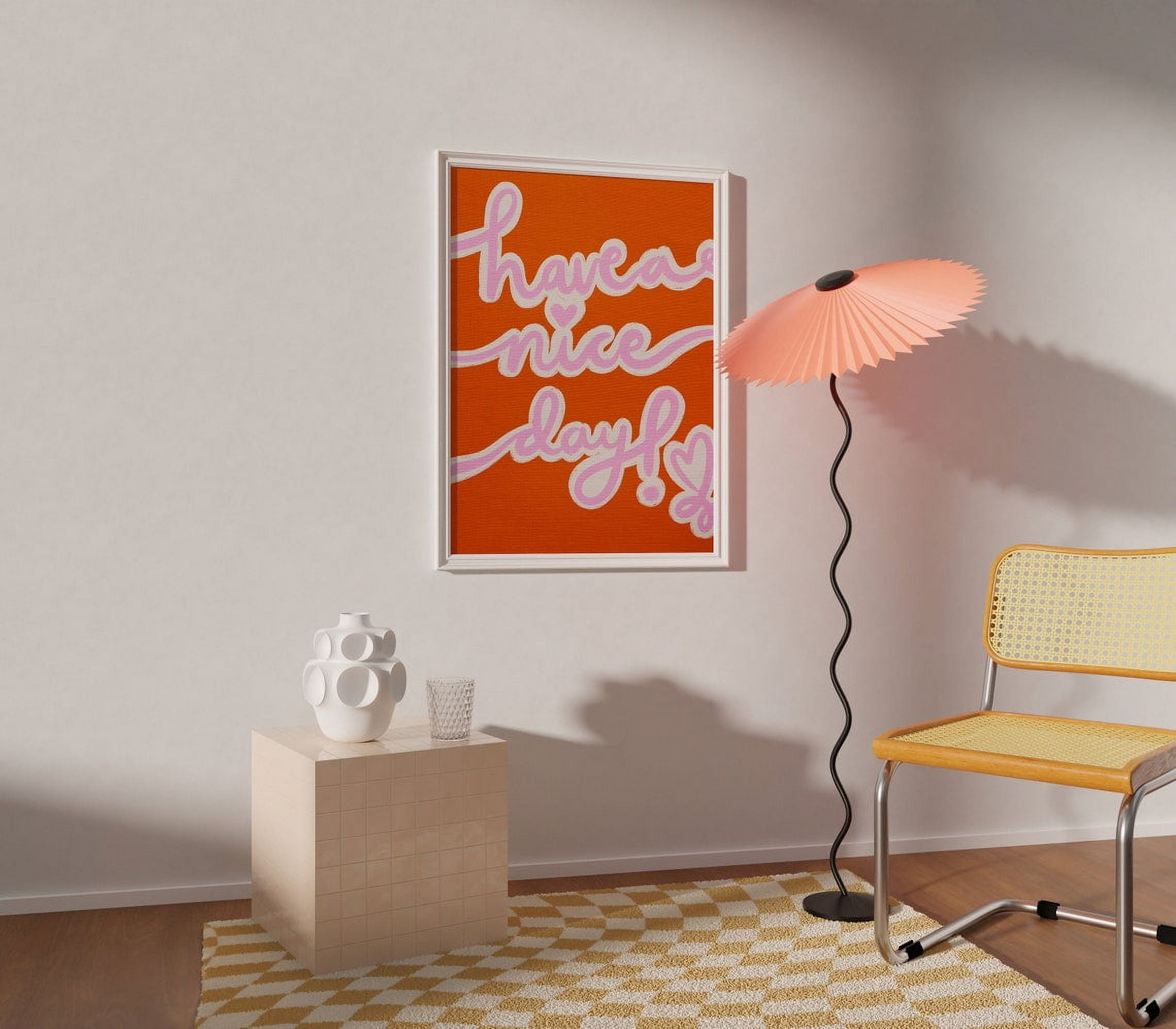 Have A Nice Day Poster, Motivational Quotes Typography, Colorful Wall ...