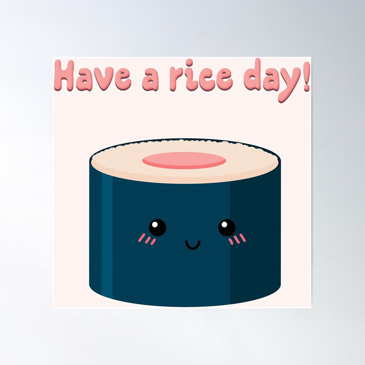Have A Rice Day Poster Wall Art, Modern Wall Decor For Living Room ...