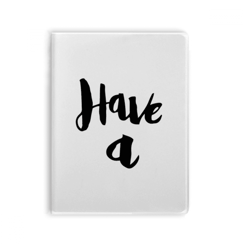 Have A Stylish Quote Handwrite Notebook Gum Cover Diary Soft Cover ...