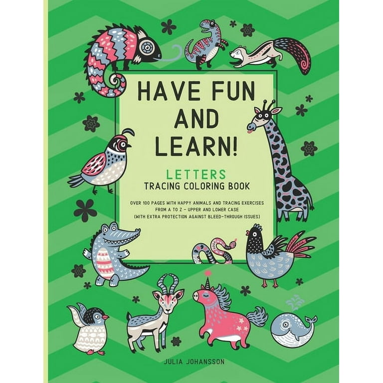 letter tracing coloring book