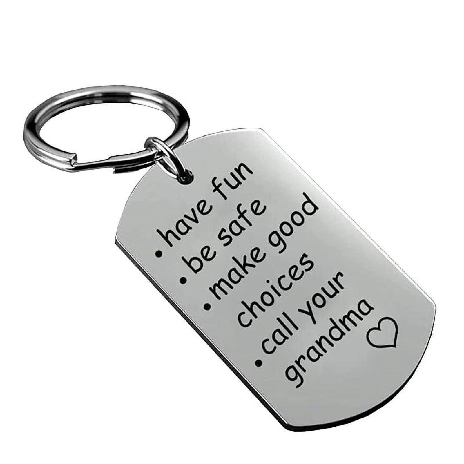 Have Fun Be Safe Make Good Choices Keychain Safe Pendant Multi ...