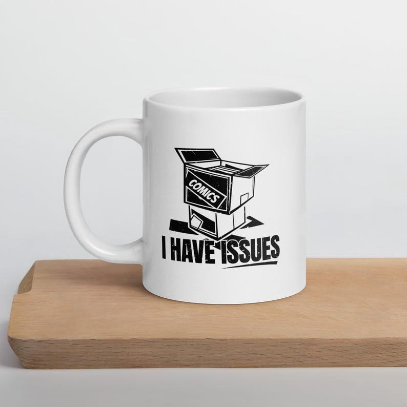 Have Issues Funny Comic B1Ook Collector White gsy mug - Walmart.com