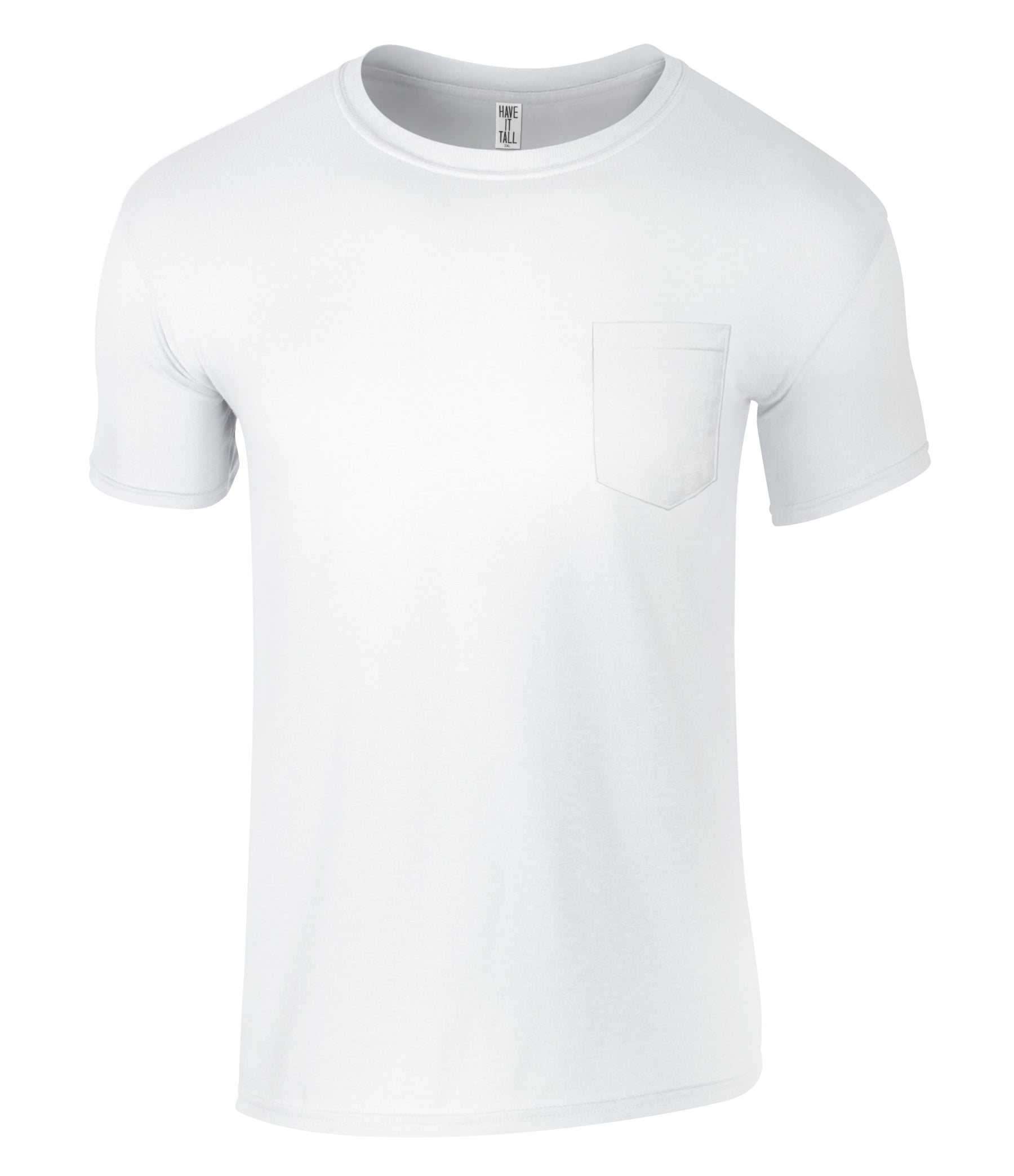 Have It Tall Pocket T Shirt For Tall Men and Women | Sizes ST - 6XLT ...