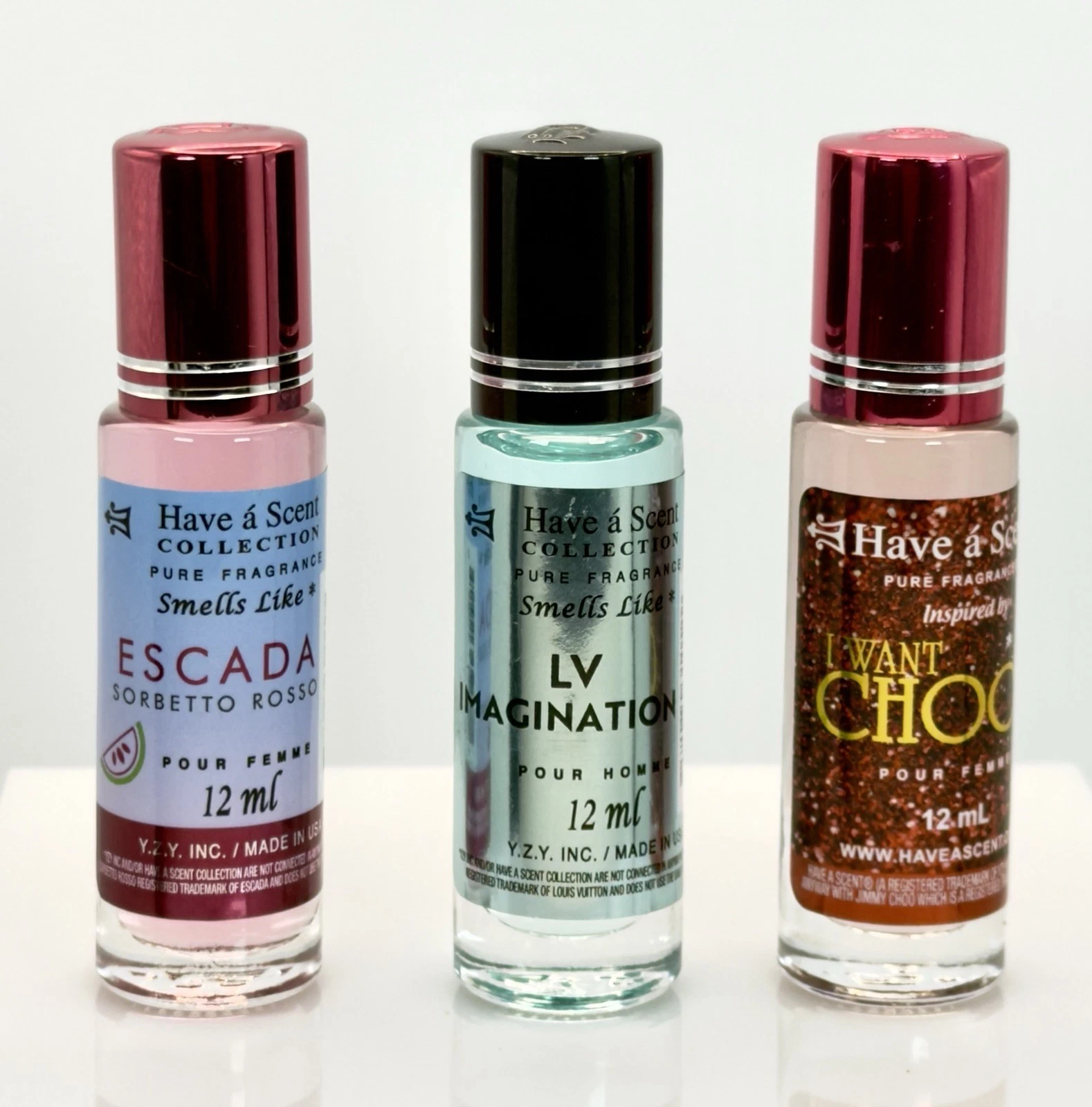 Have À Scent Pure Fragrance Rollerball Oil Set, 12 ml Each | Long ...