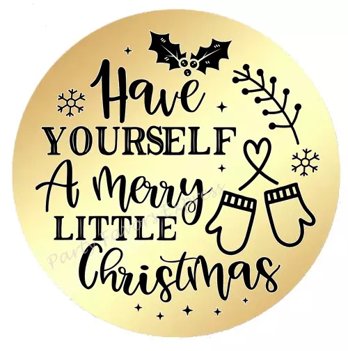 Have Yourself A Merry Little Christmas Stickers Favors Phone Decal ...