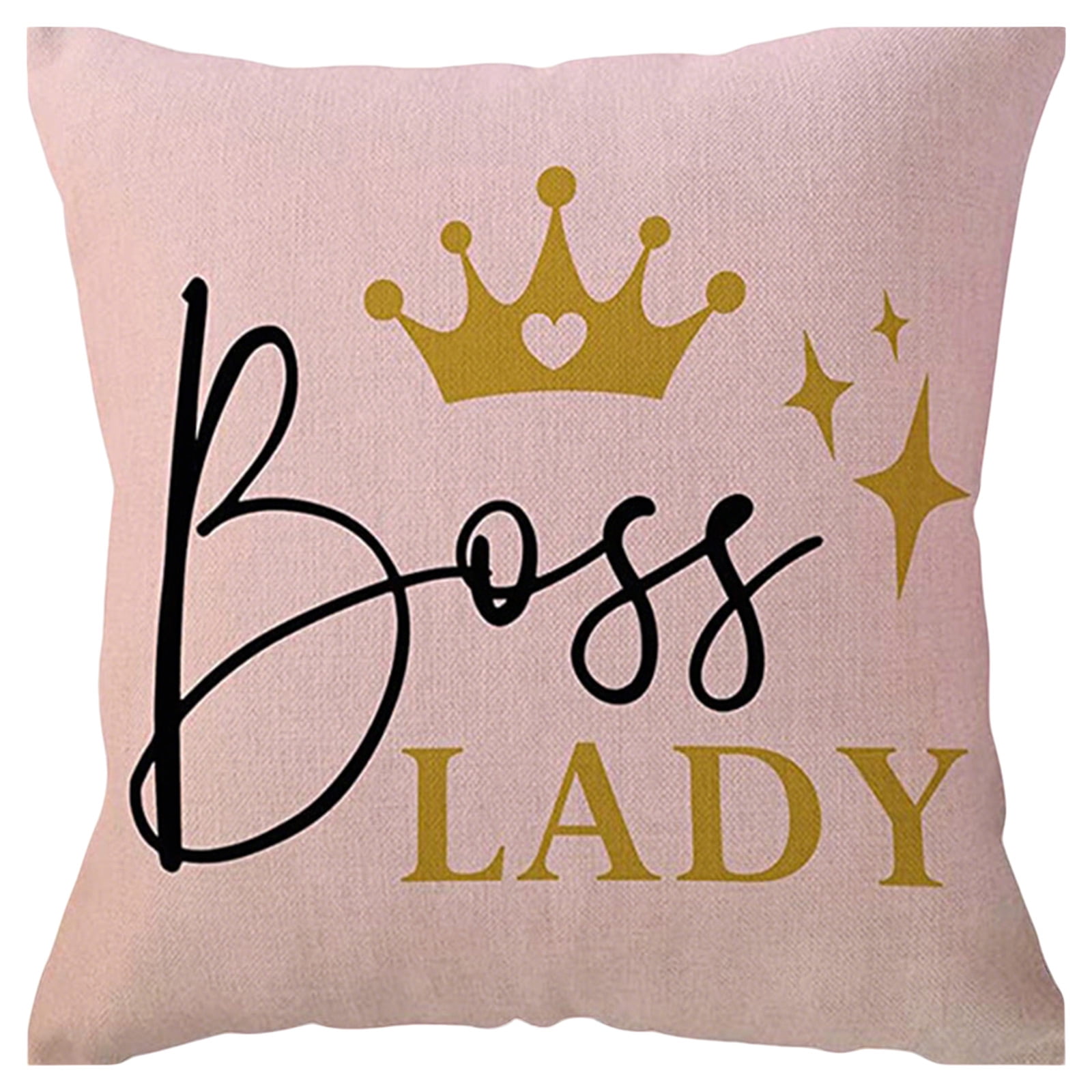 "Have a Good Day" Pink Text Throw Pillow – 18x18 Inch Decorative ...