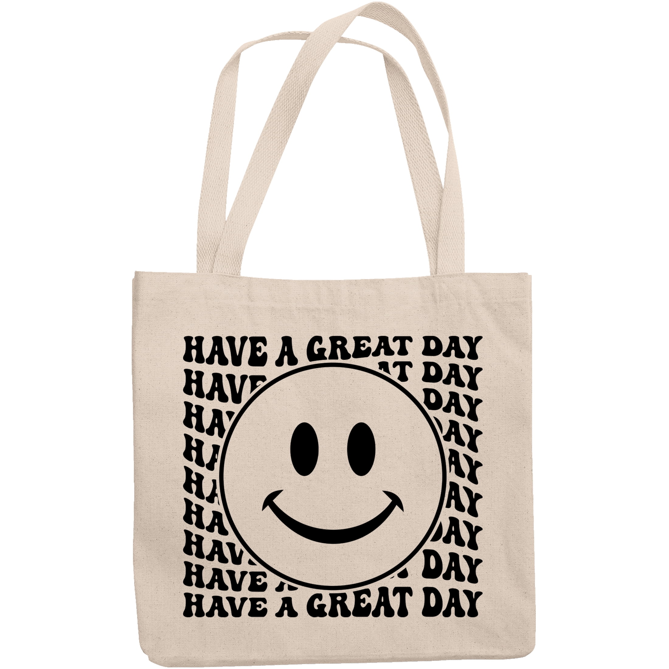 Have a Great Day with a Smile, Groovy Retro Wavy Text Merch Gift, 12oz ...