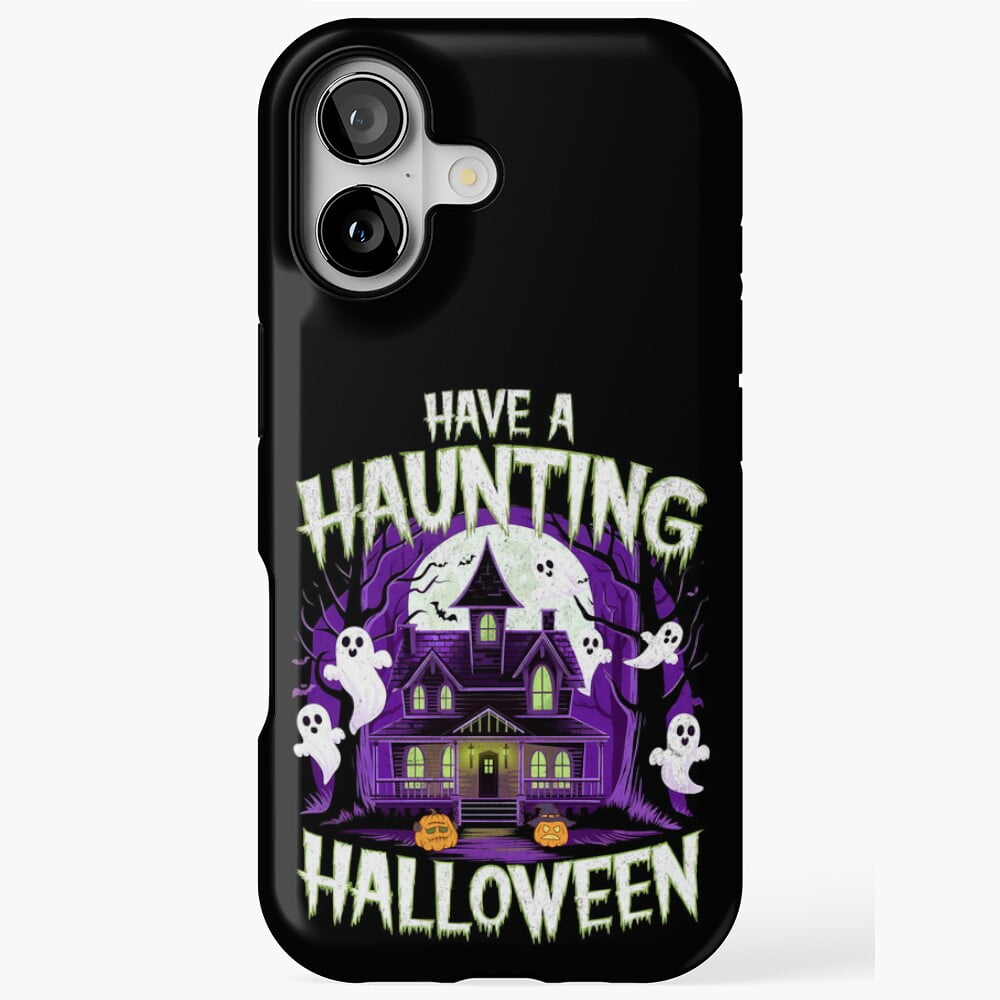 Have a Haunting Halloween Creepy Haunted House Design Funny Fun iPhone ...