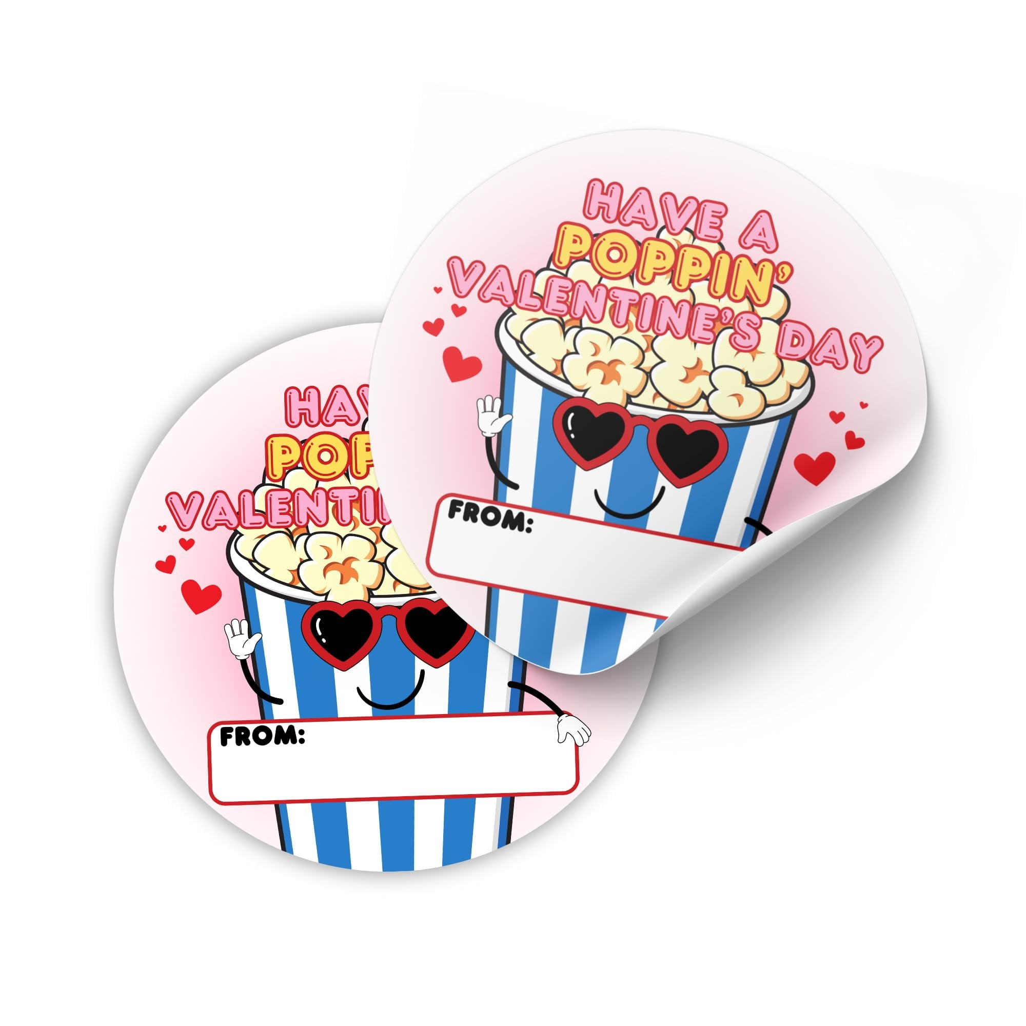 Have a Poppin Valentines Day Sticker for Popcorn Bag 30 pk. 3 Label for ...