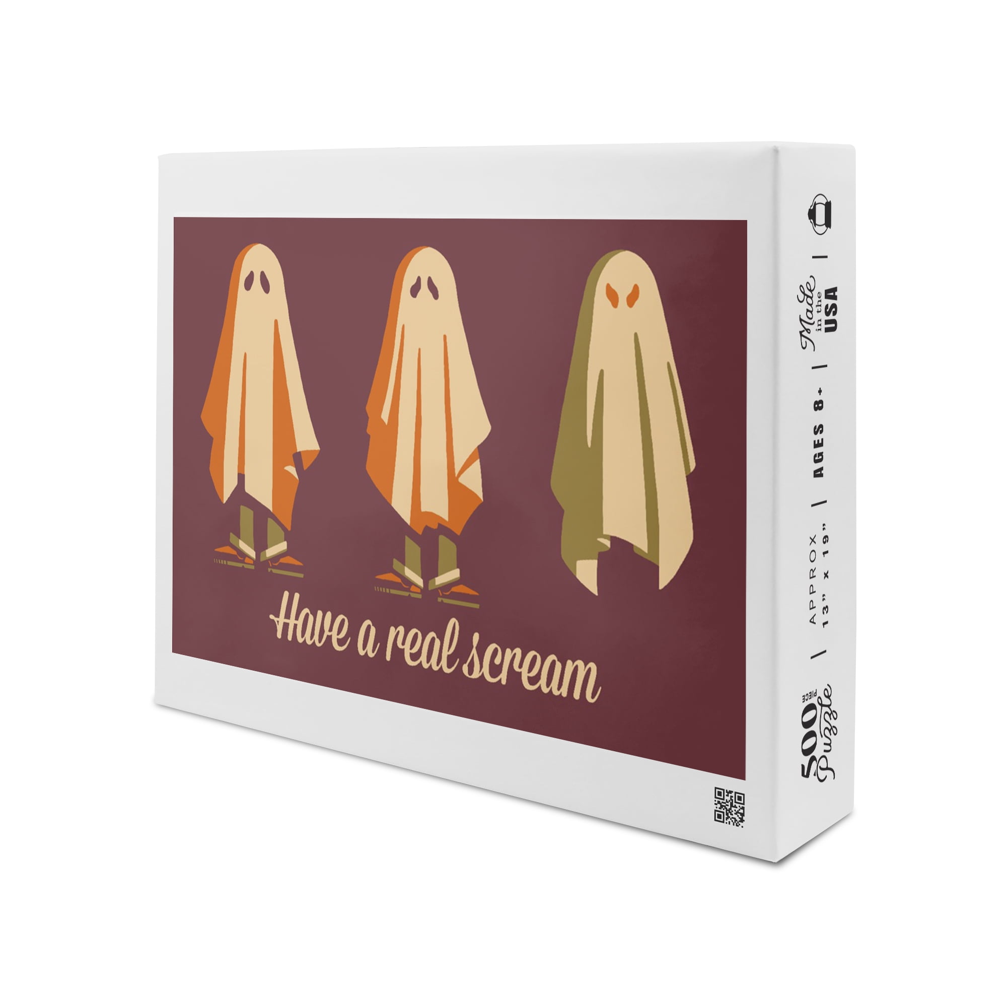 Have a Real Scream Ghost, Retro Halloween (19x27 inches, Premium 500 ...