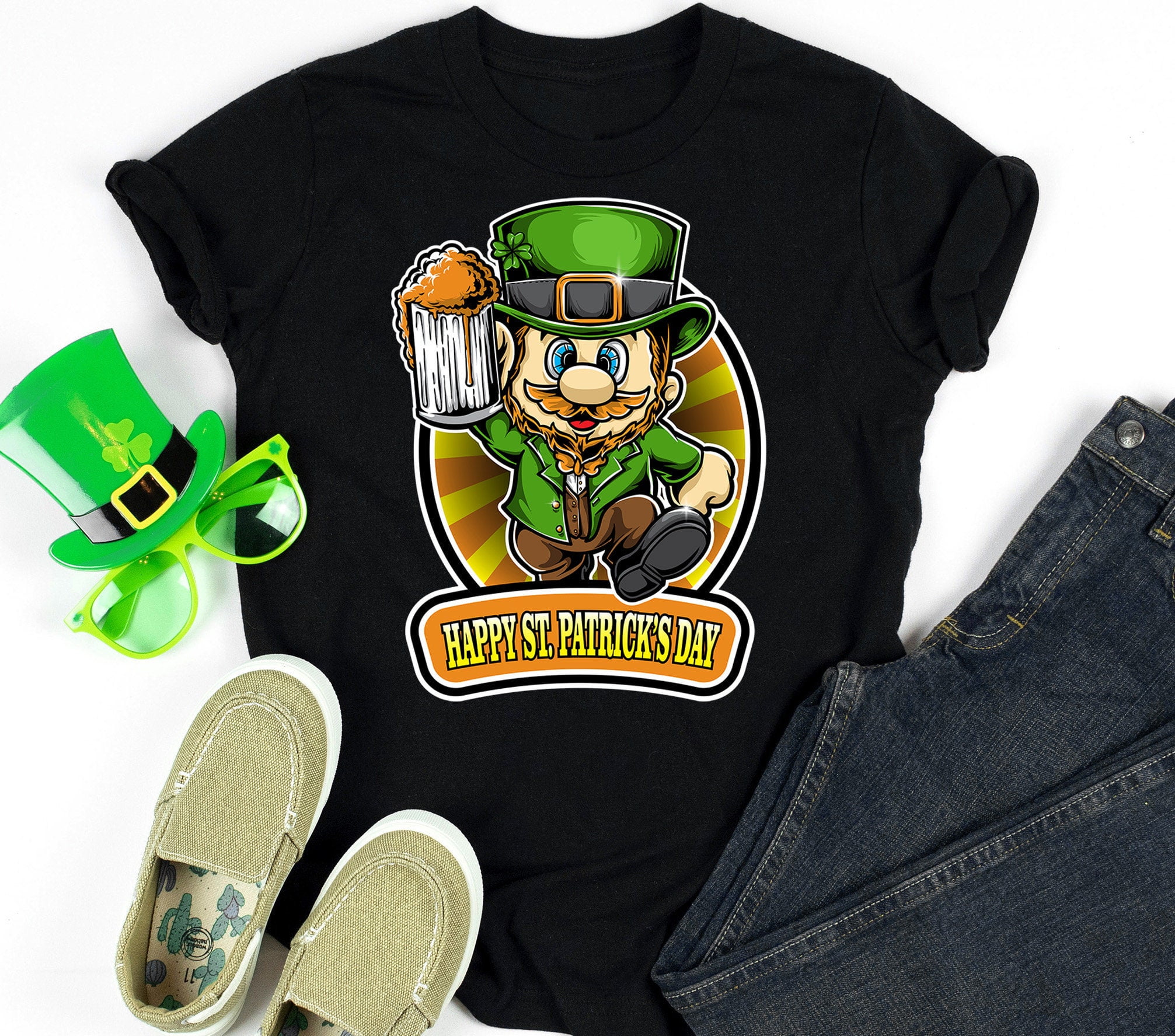 Have a Super St Patrick's Day - 80s gamer parody beer ireland scottish ...