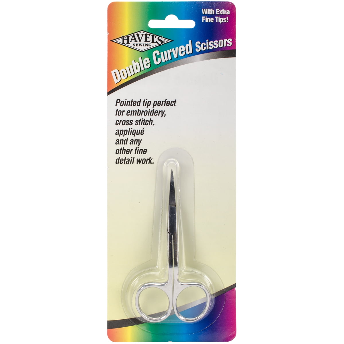 Havel's Double-Curved Embroidery Scissors 3.5"-Extra Fine Tip - Walmart.com