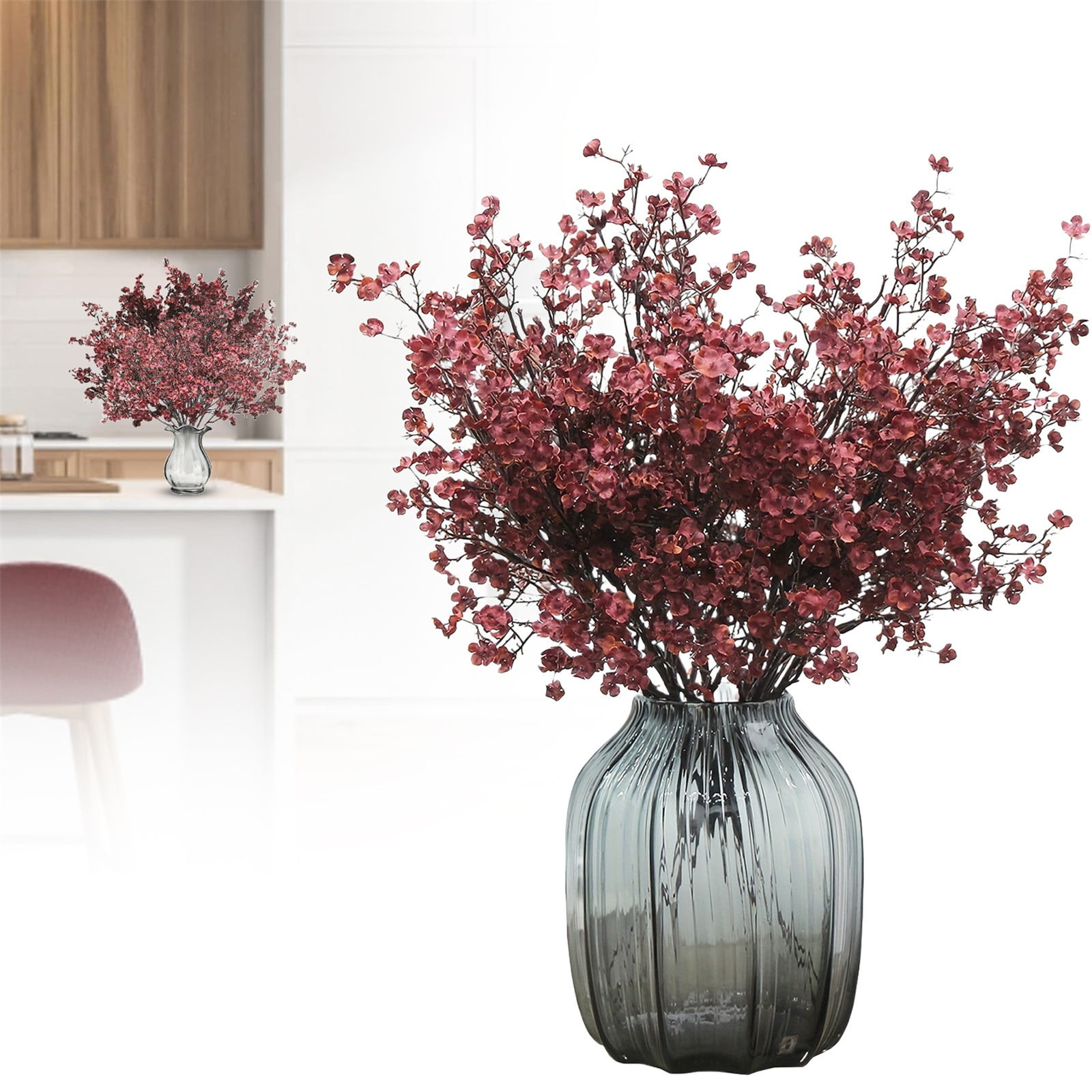 HavenCraft Faux Bloom Stems Table Centerpiece Bloom Fake Flowers Faux ...