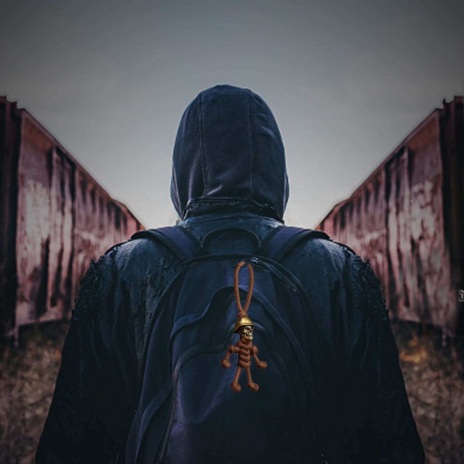 HavenCraft Skeleton Soldier Pendant Paratrooper Skeleton Charm ...